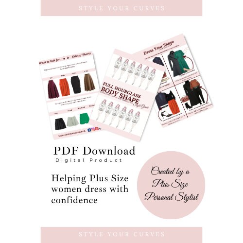 Plus Size Full Hourglass Body Shape Style Guide - Etsy