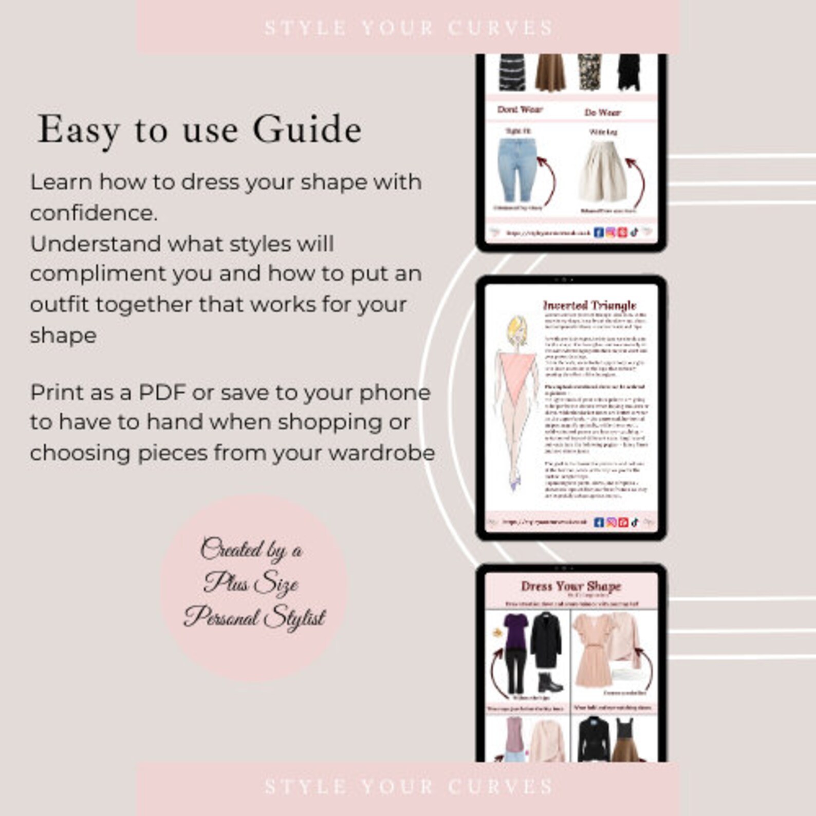 Plus Size Inverted Triangle Body Shape Style Guide - Etsy
