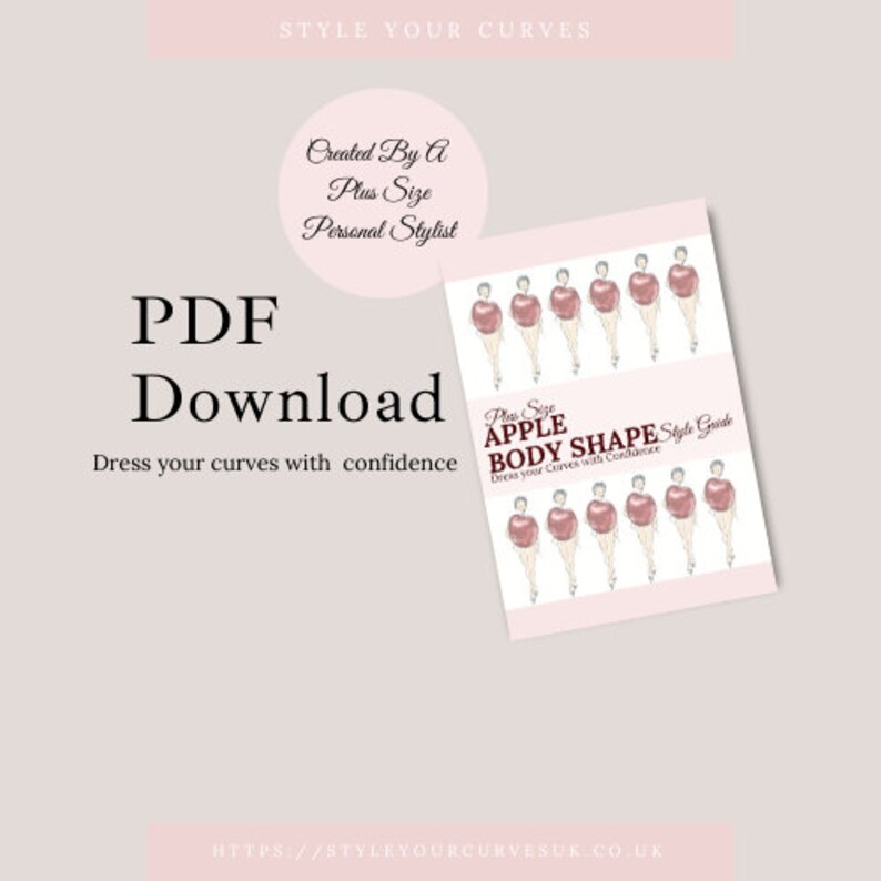 Plus Size Apple Body Shape Style Guide Etsy Canada 4809