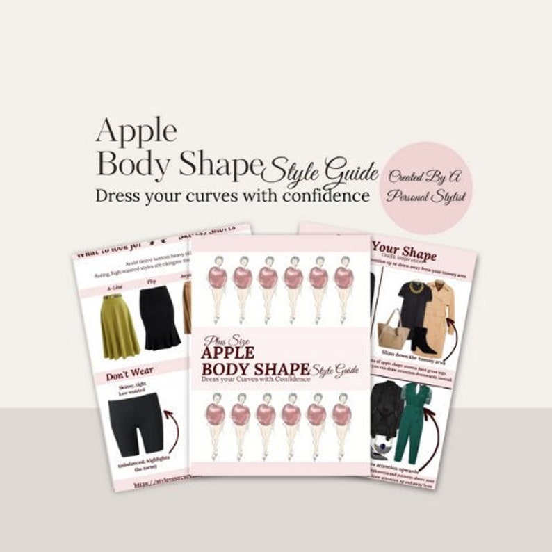 Plus Size Apple Body Shape Style Guide - Etsy Canada
