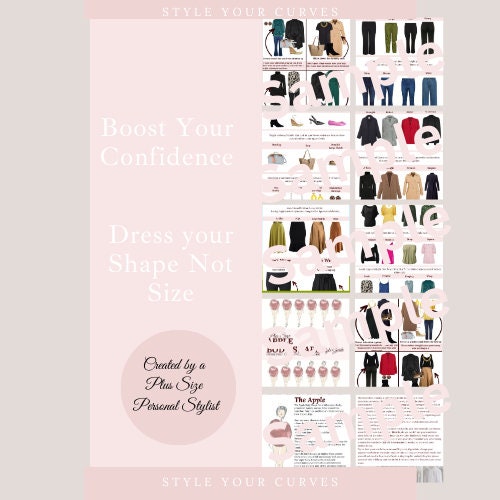 Plus Size Apple Body Shape Style Guide Etsy Canada 2693