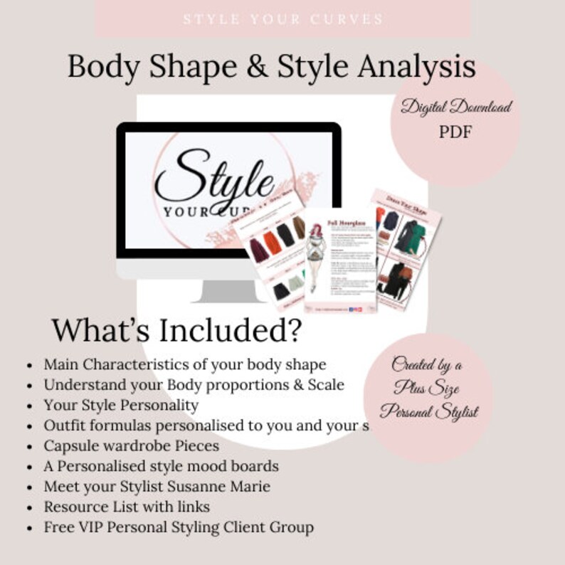 Plus Size Full Hourglass Body Shape Style Guide - Etsy