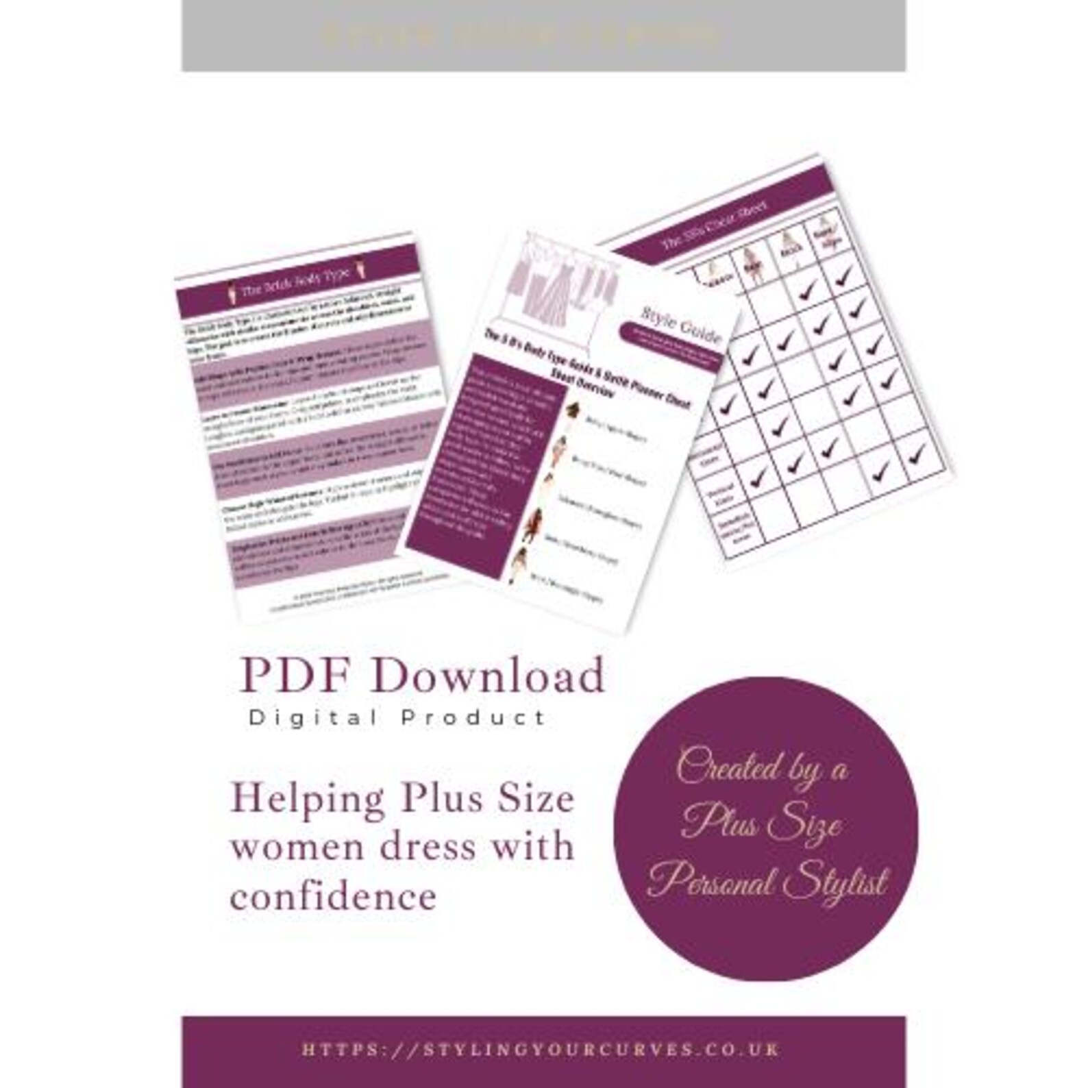 Outfit Planner & Body Shape Cheat Sheet! - Etsy