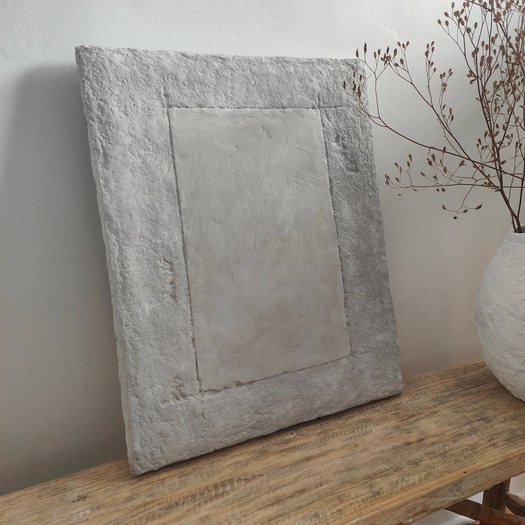 Wabi Sabi Textured Paper Clay Wall Art, Natural Minimalist Wall ...