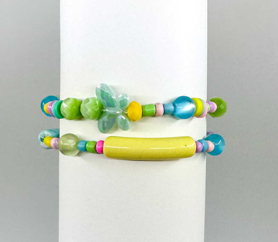Pastel Bracelet Stack - Etsy