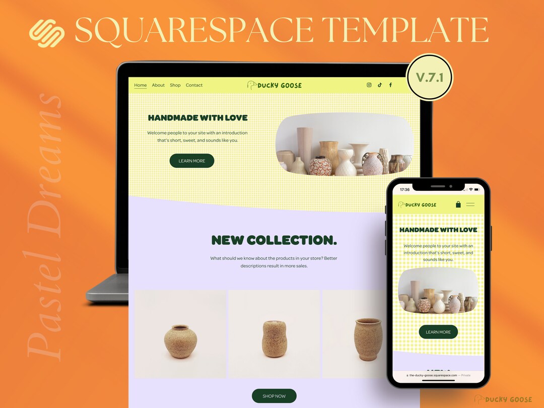 Squarespace Template, Squarespace Website Template, Squarespace 7.1 Website Design, Squarespace ...