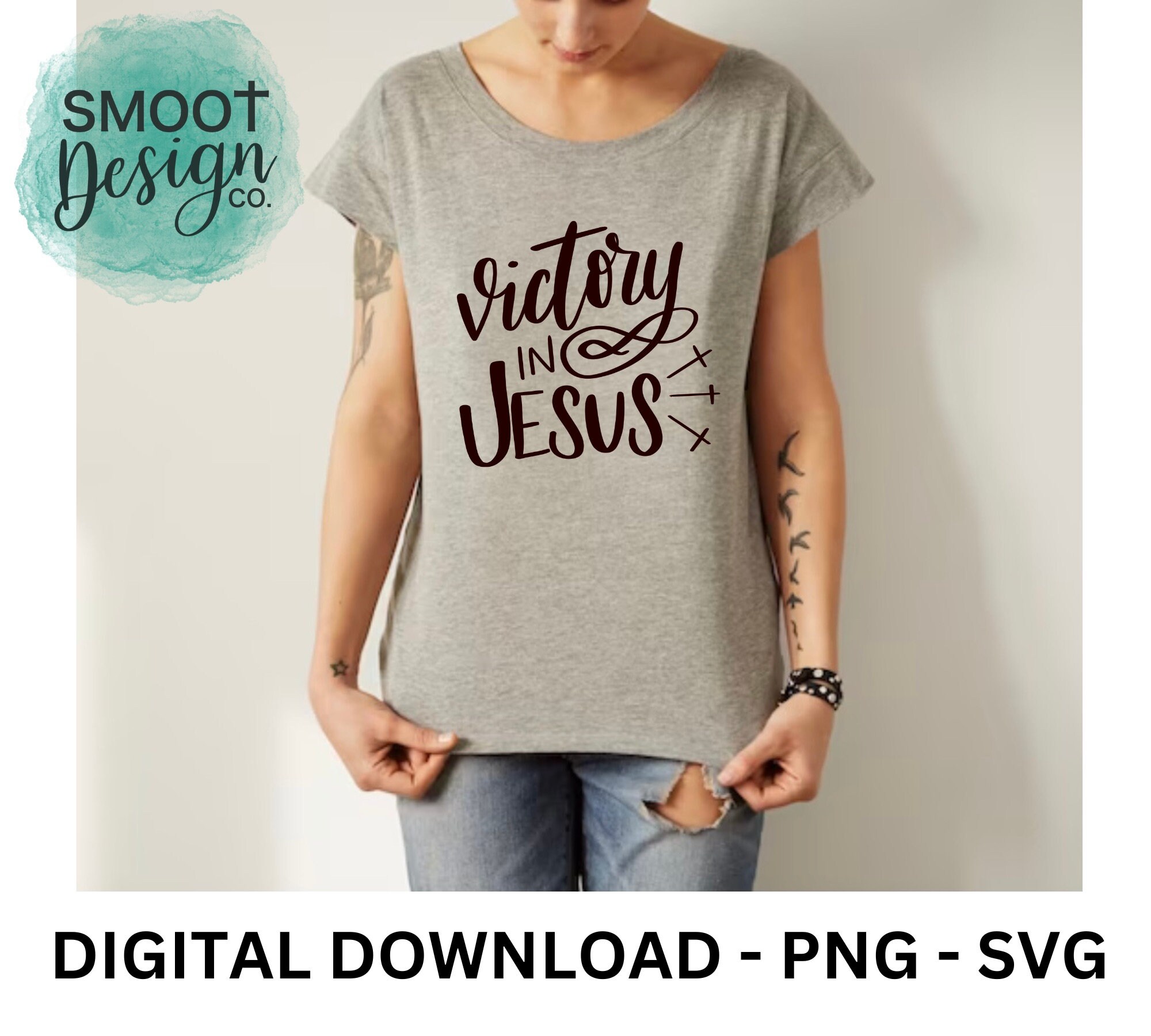 Victory in Jesus INSTANT DOWNLOAD SVG File, Christian Svg, Faith Svg ...