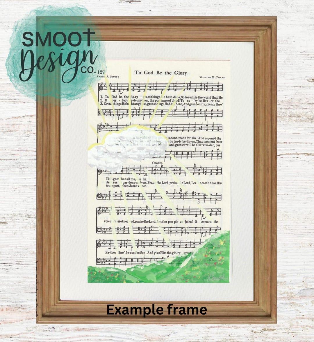 To God Be the Glory Hymn Art, Vintage Hymns, Christian Gifts, Hymn Wall ...
