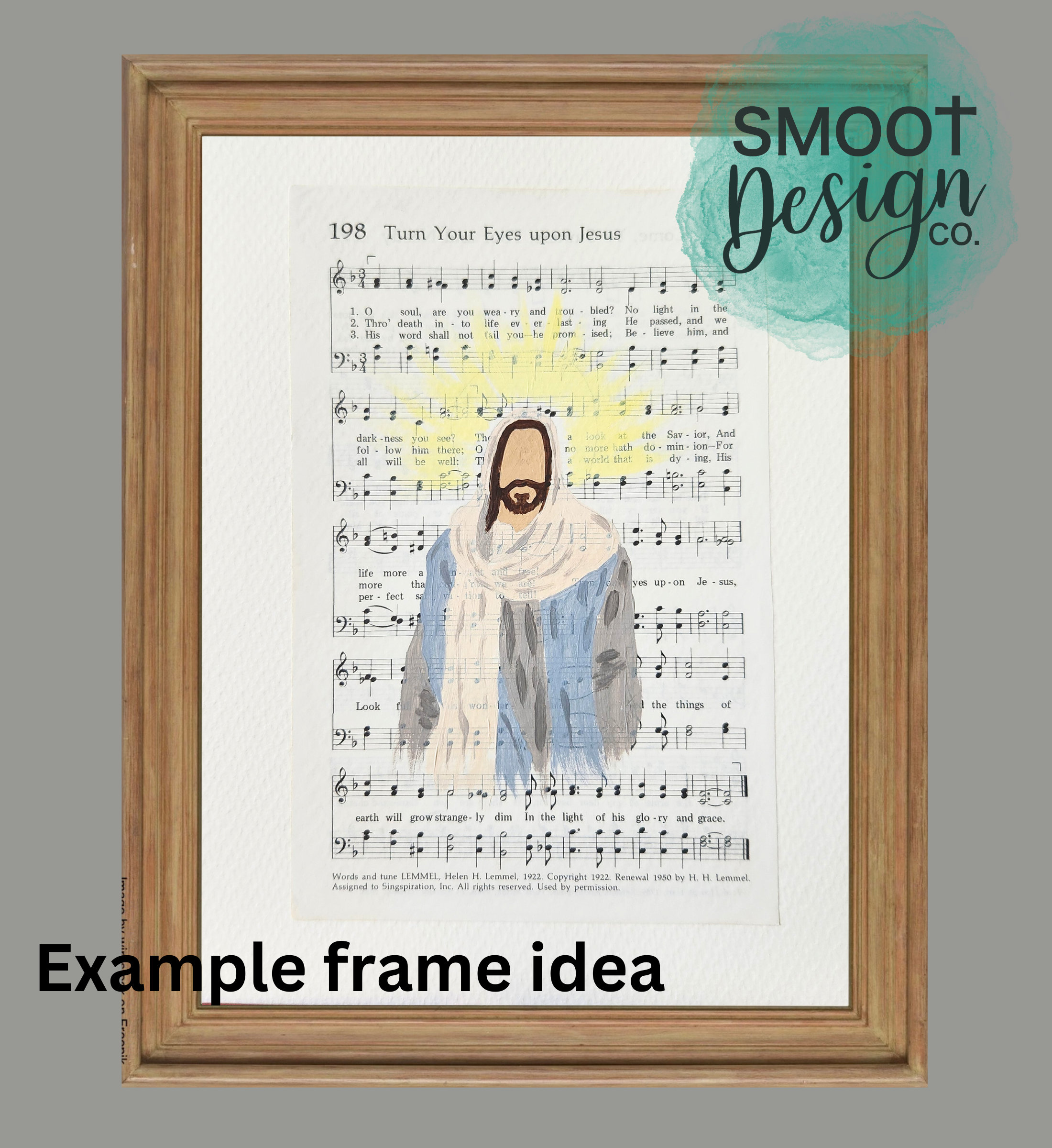 Turn Your Eyes Upon Jesus Hymn Art, Vintage Hymns, Christian Gifts ...