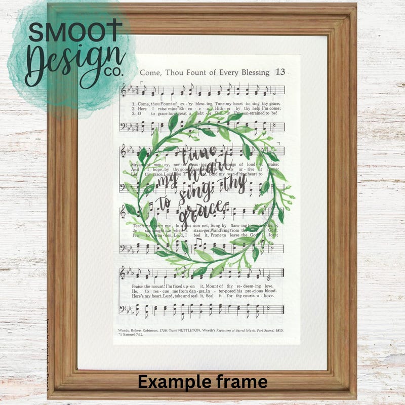 Painted Church on Hymns - Etsy