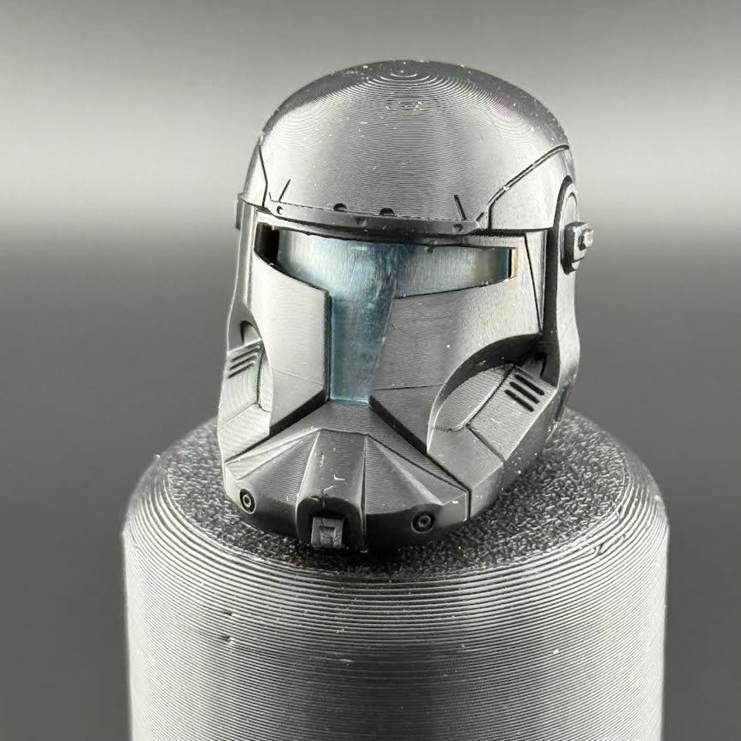 Republic Commando Helmet With Clear Blue Visor for Action Figures - Etsy