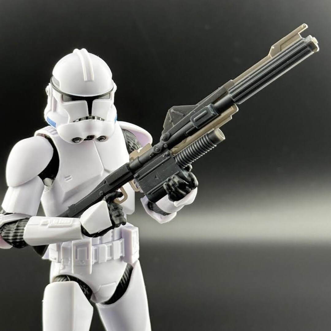 DC15A Blaster Rifle W/ Launcher for Action Figures - Etsy