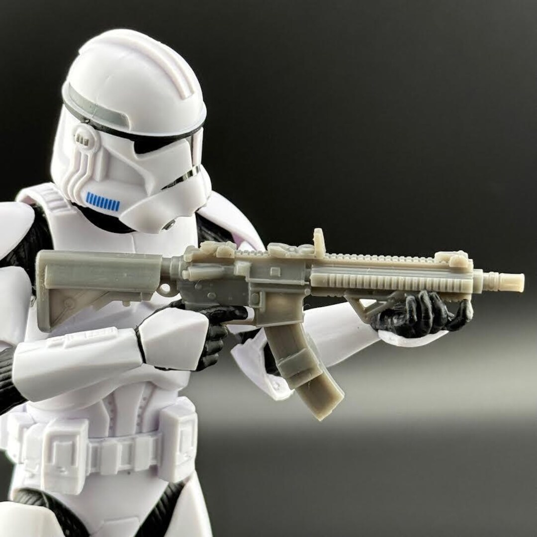 Action Figure Tacticalrifle W/removable Mag - Etsy