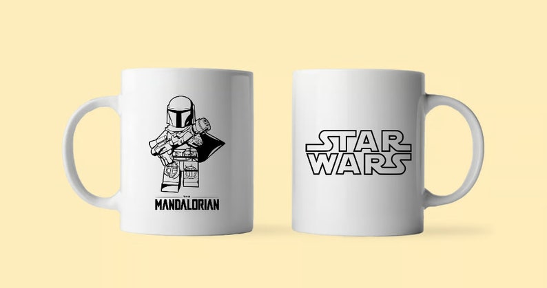 Star Wars SVG DXF the Mandalorian Laser Cut Files Wall Sticker Decal ...