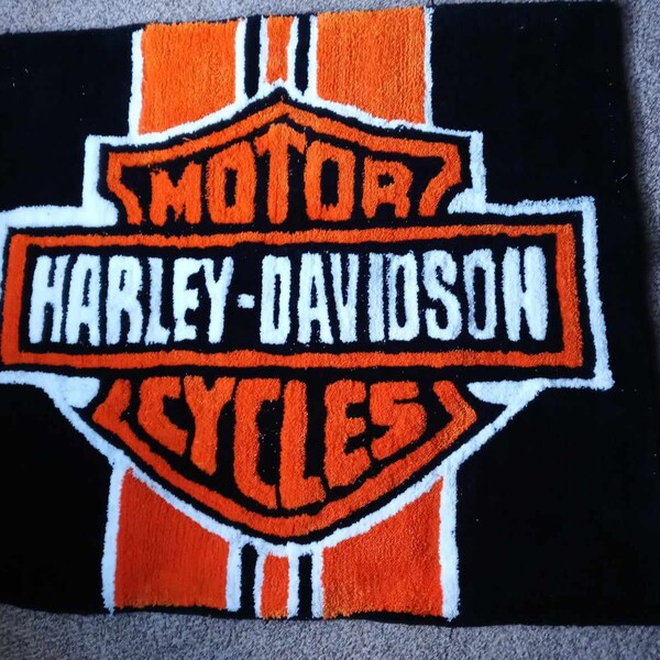 Harley Davidson Area Rugs - Etsy