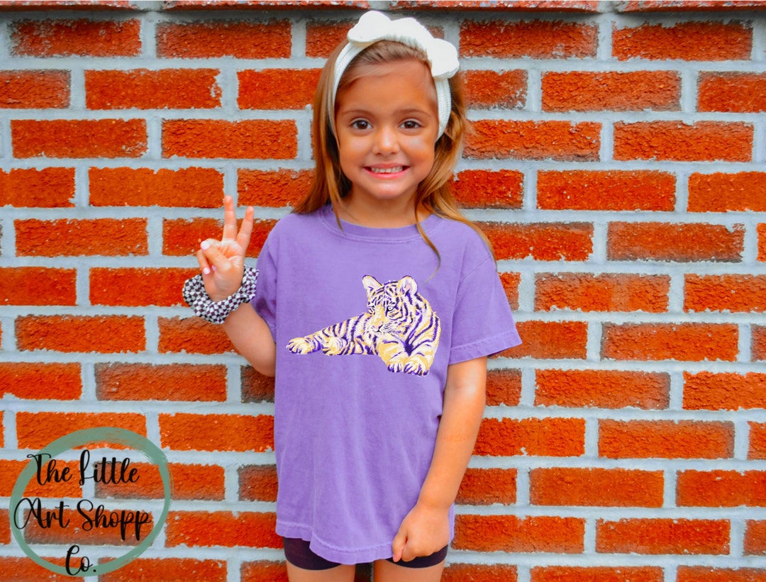 Cute Trendy Toddler LSU Tigers Baseball Gameday Shirt Louisiana State ...