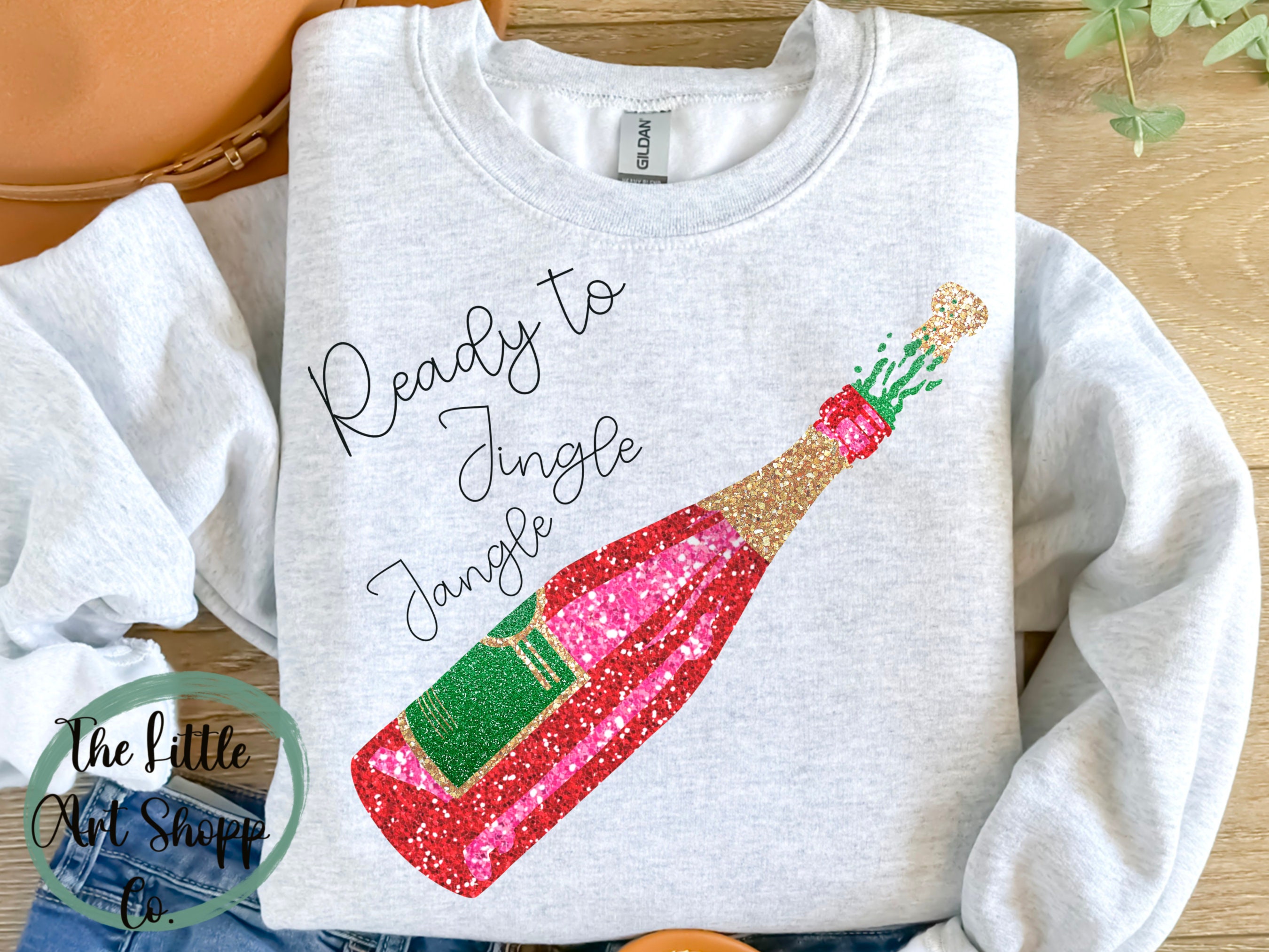 Ready to Jingle Jangle Sweatshirt, Retro New Years PNG, Merry and ...