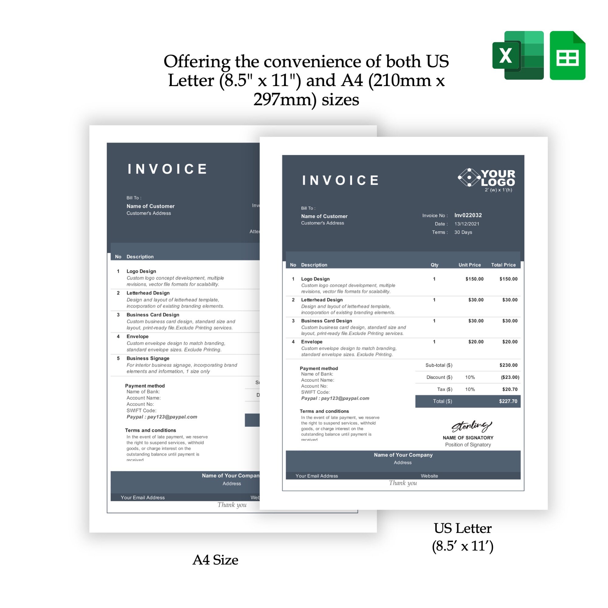 Simple Invoice Template Invoice Template Invoice for Small Businesses ...