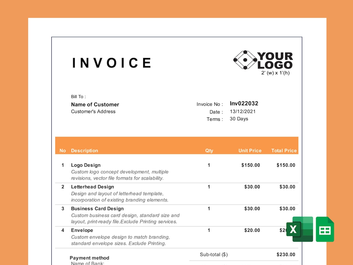 Simple Invoice Template Invoice Template Invoice for Small Businesses ...