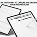 Minimalist Discussion Note Template for Tablet, Instant Digital ...