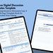 Minimalist Discussion Note Template for Tablet, Instant Digital ...