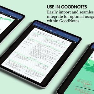 Instant Digital Download Green Reusable Meeting Notes Template, Simple ...