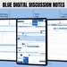 Minimalist Discussion Note Template for Tablet, Instant Digital ...