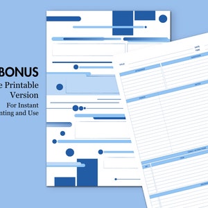 Minimalist Discussion Note Template for Tablet, Instant Digital ...