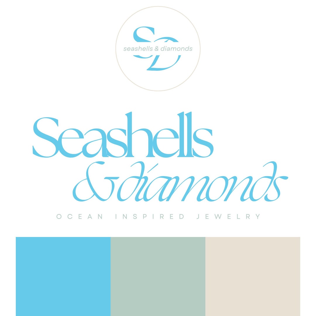 Coastal Logo Design and Template | Beachy Logo | Logo Template | Logo ...
