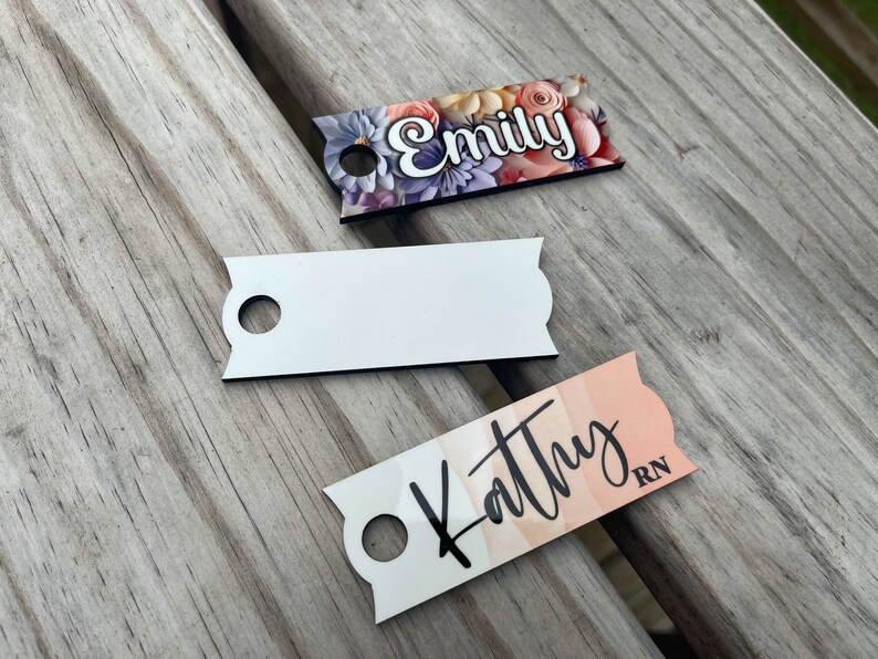 Name Tag Sublimation BLANK for Quencher H2.0 Tumbler, Tumbler Topper ...