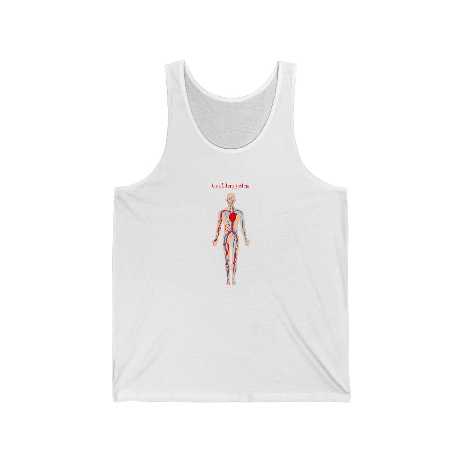 Circulatory System Tank, Human Anatomy Science Top - Etsy Canada