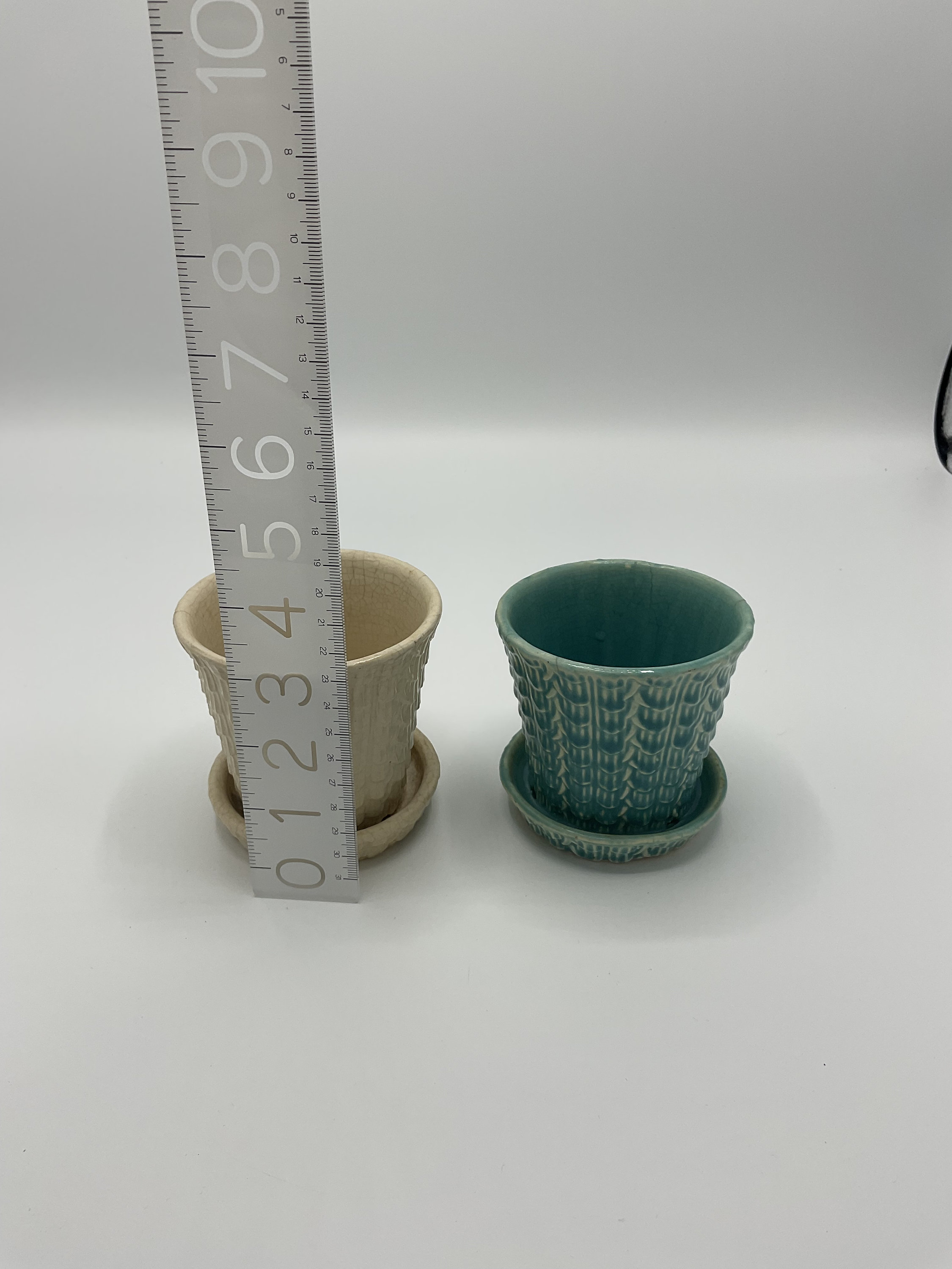 Early Nelson Mccoy Fish Scale Flower Pot - Etsy