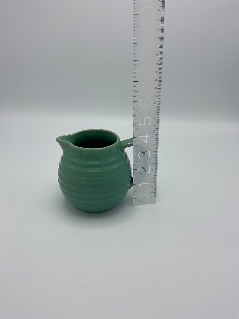 Early Bauer Pottery Jade Green Ringware Pitcher - Etsy