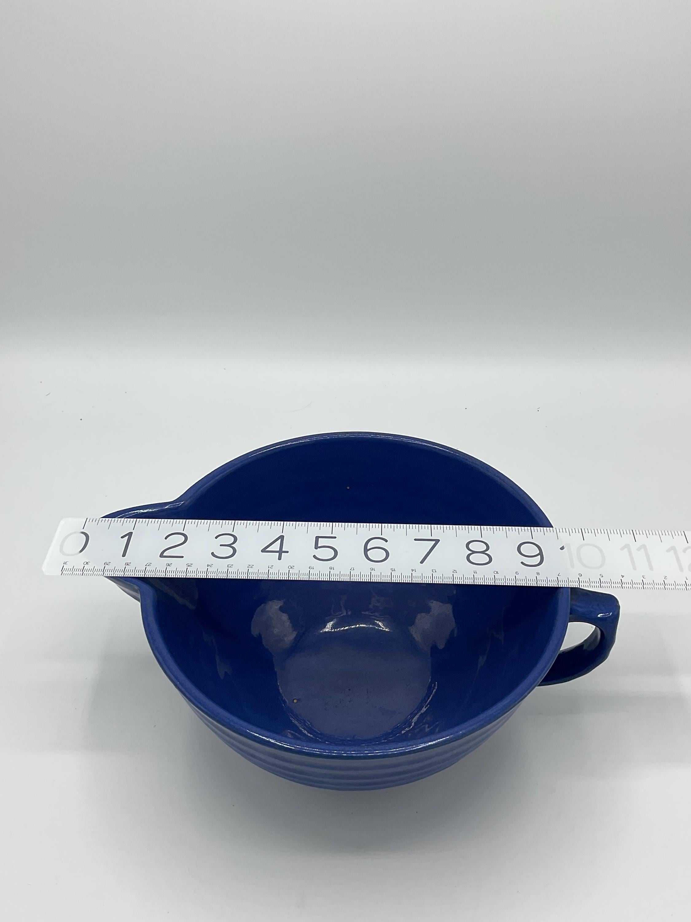 Vintage Bauer Pottery Royal Blue Ringware Batter Bowl - Etsy