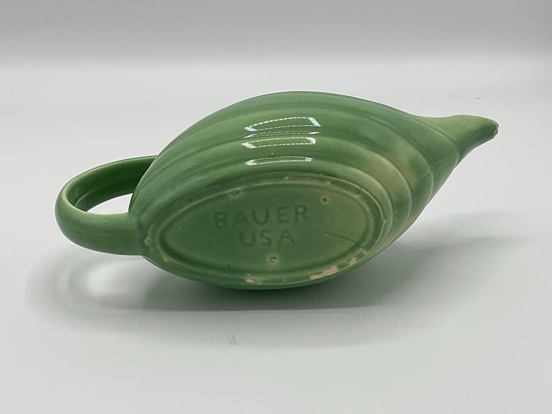 Vintage Bauer Pottery Teapot: Jade Green Aladdin's Lamp, Ray Murray ...