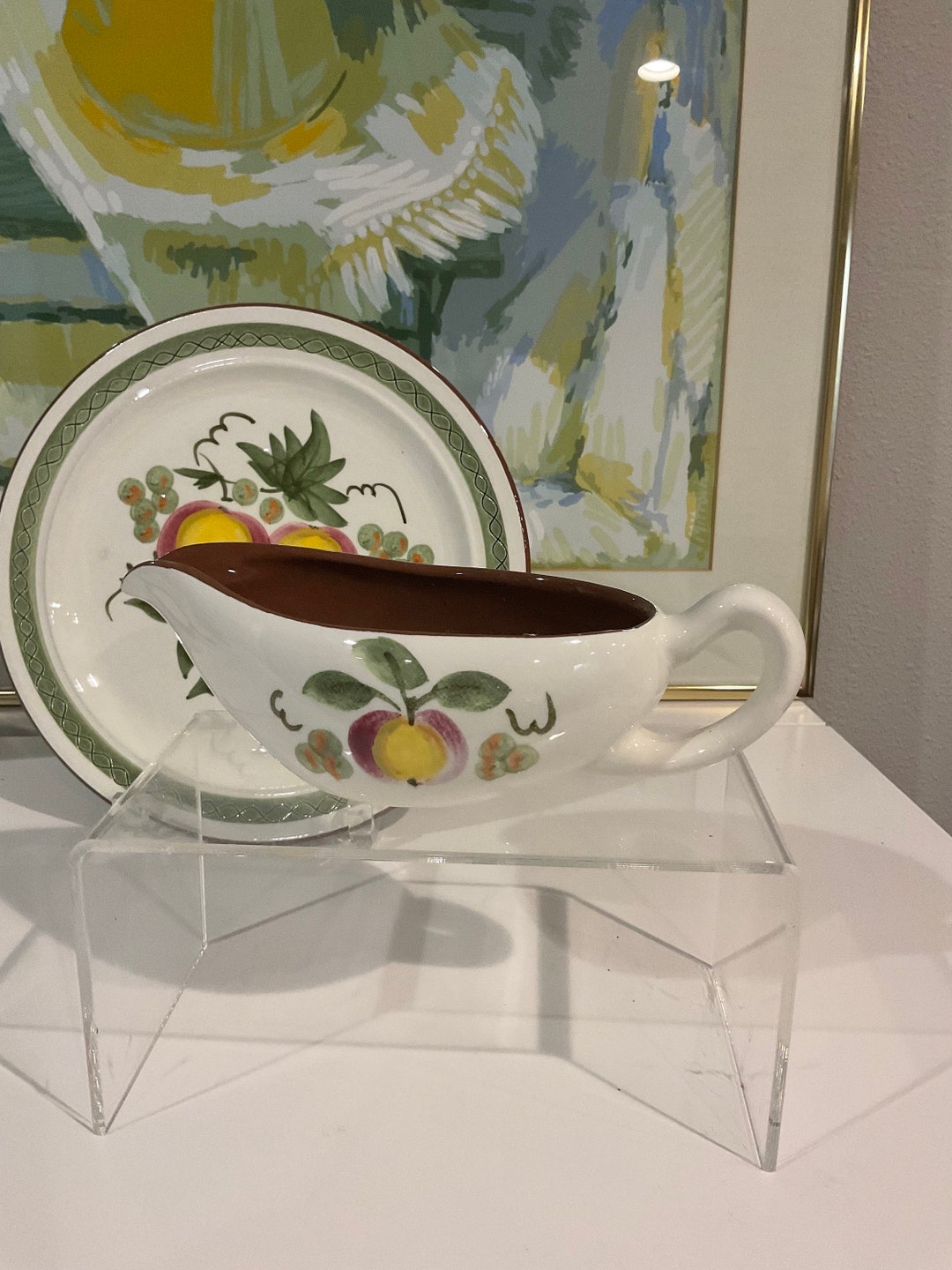 Vintage Hand Painted Stangl Pottery. Apple Blossom Delight Pattern. - Etsy