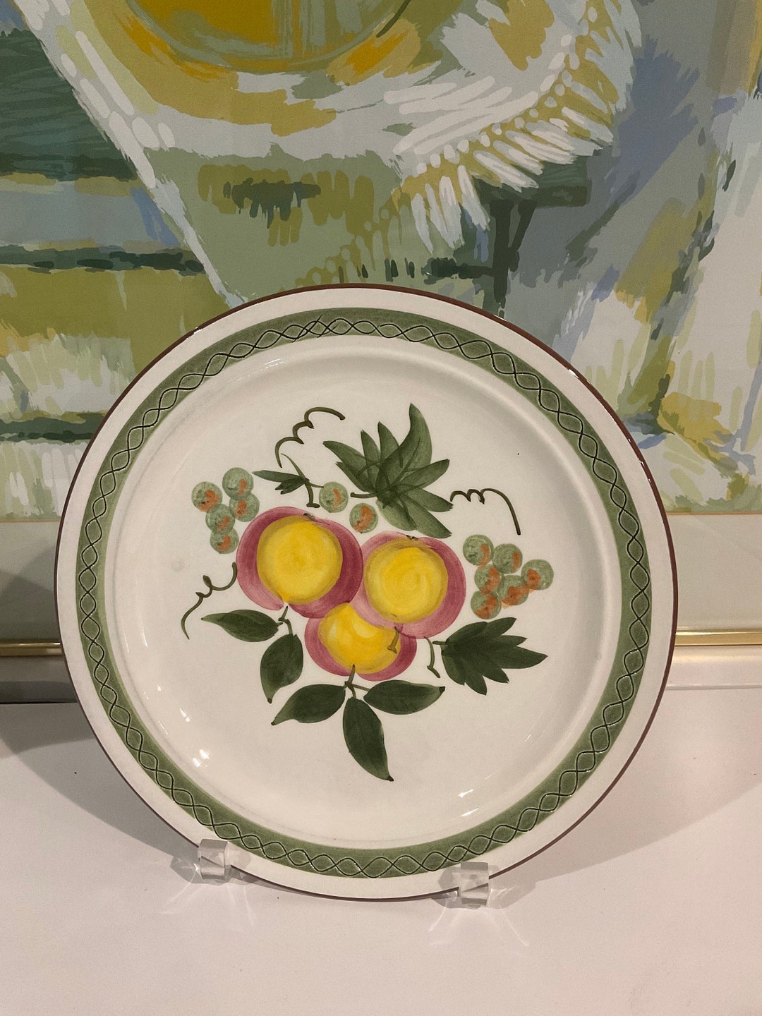 Vintage Hand Painted Stangl Pottery. Apple Blossom Delight Pattern. - Etsy