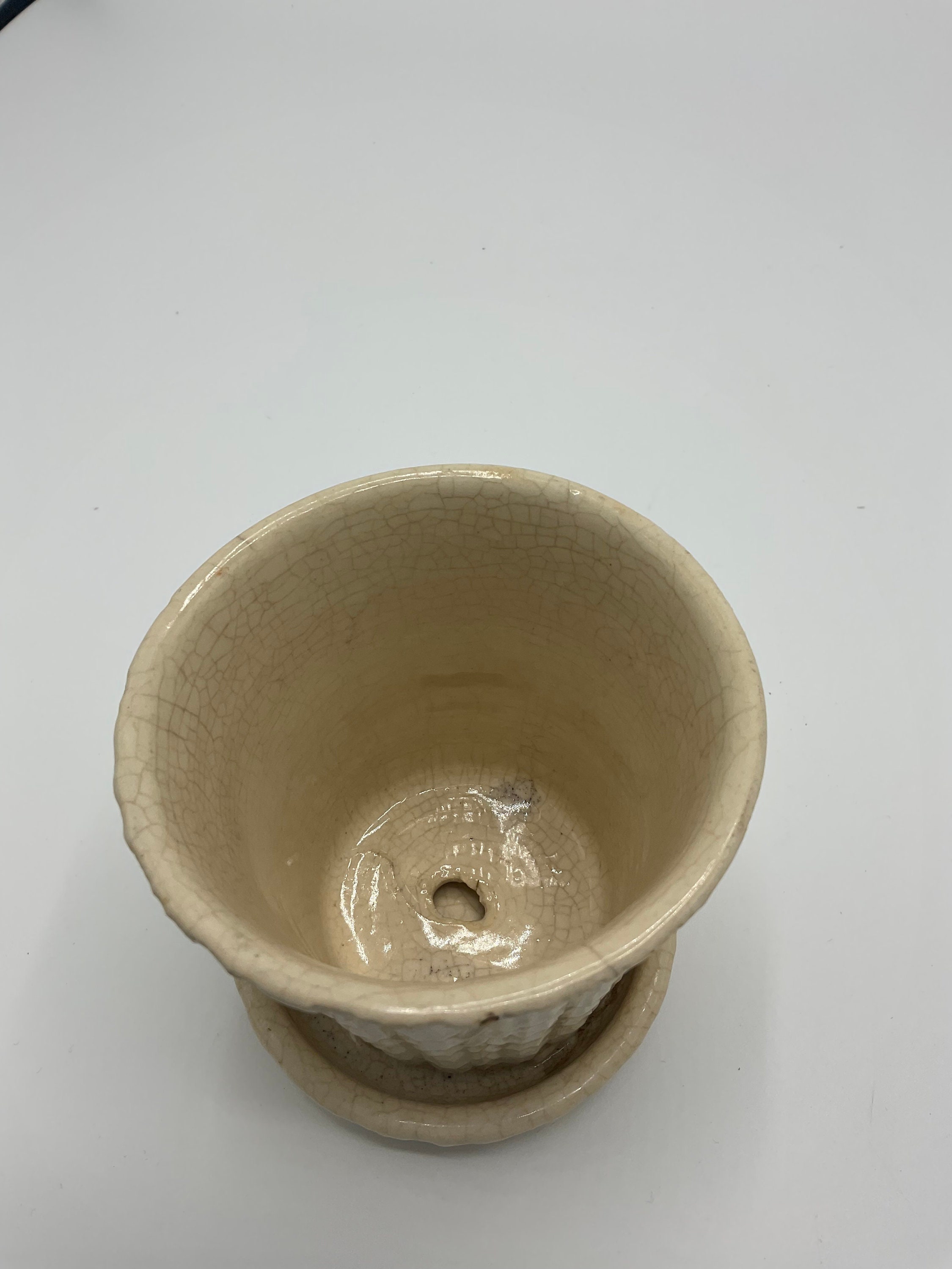 Early Nelson Mccoy Fish Scale Flower Pot - Etsy