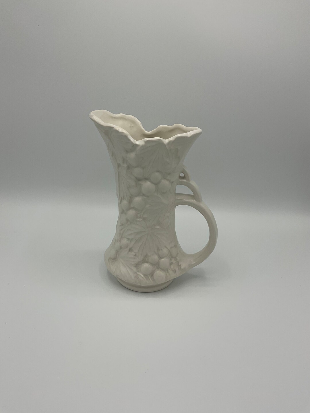 Mccoy Pottery Cream Bisque Grapes and Leaves No 641 Pitcher Vase - Etsy