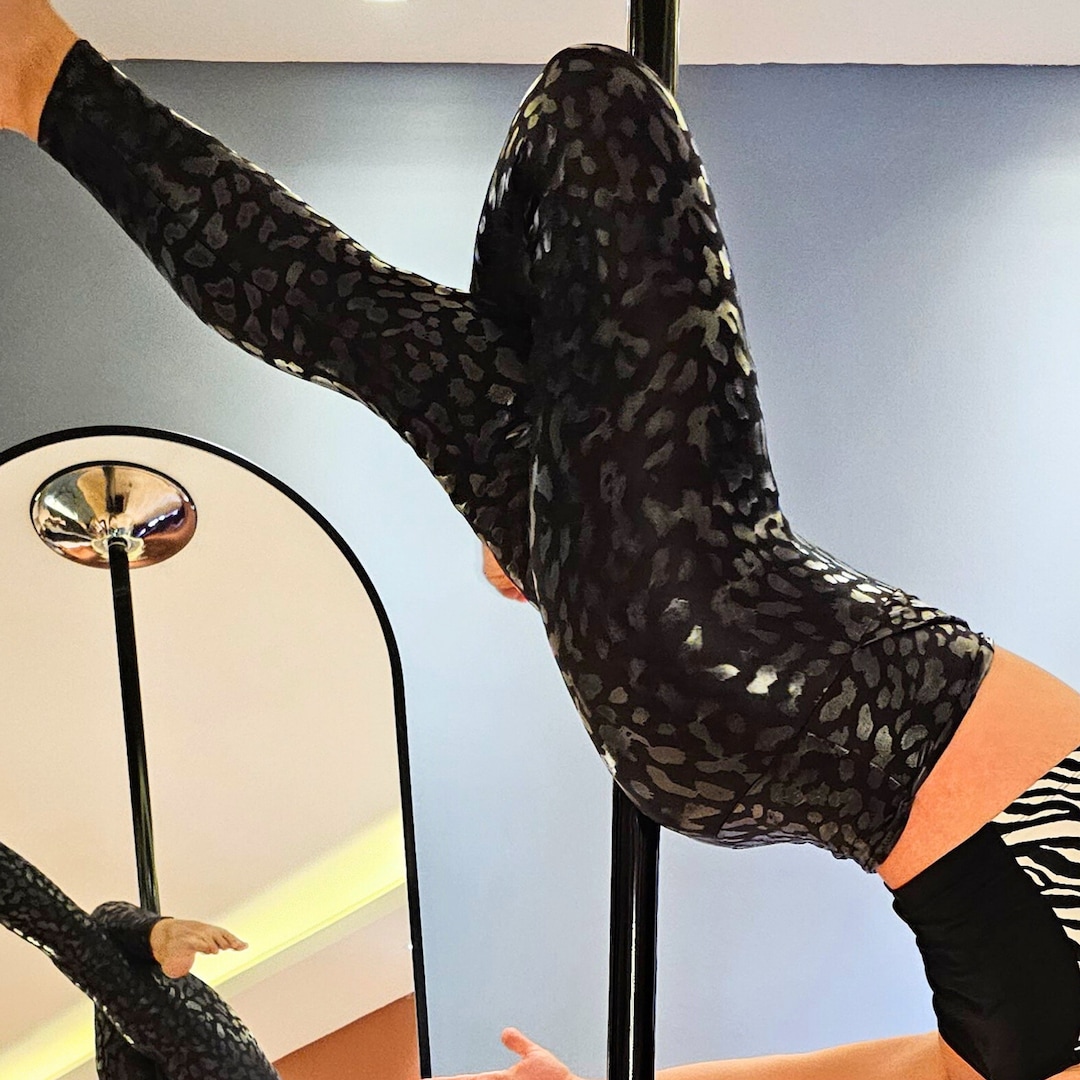 STICKY GRIPPY LEGGINGS for Pole Dance, Grippy High Waisted Leggings ...