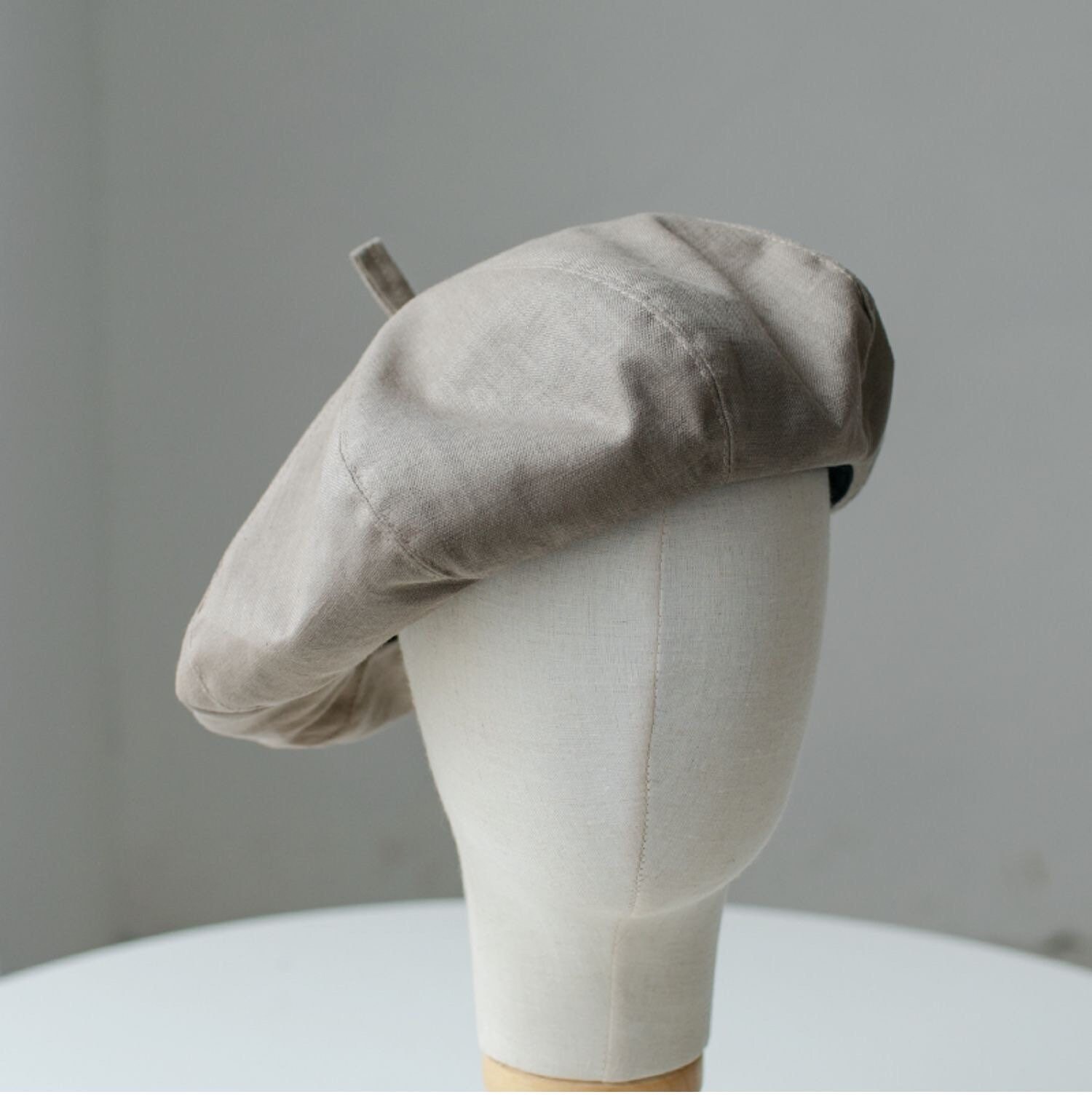 Oversized Spring Summer Beret for Men/women, 100% Linen Beret Hat ...