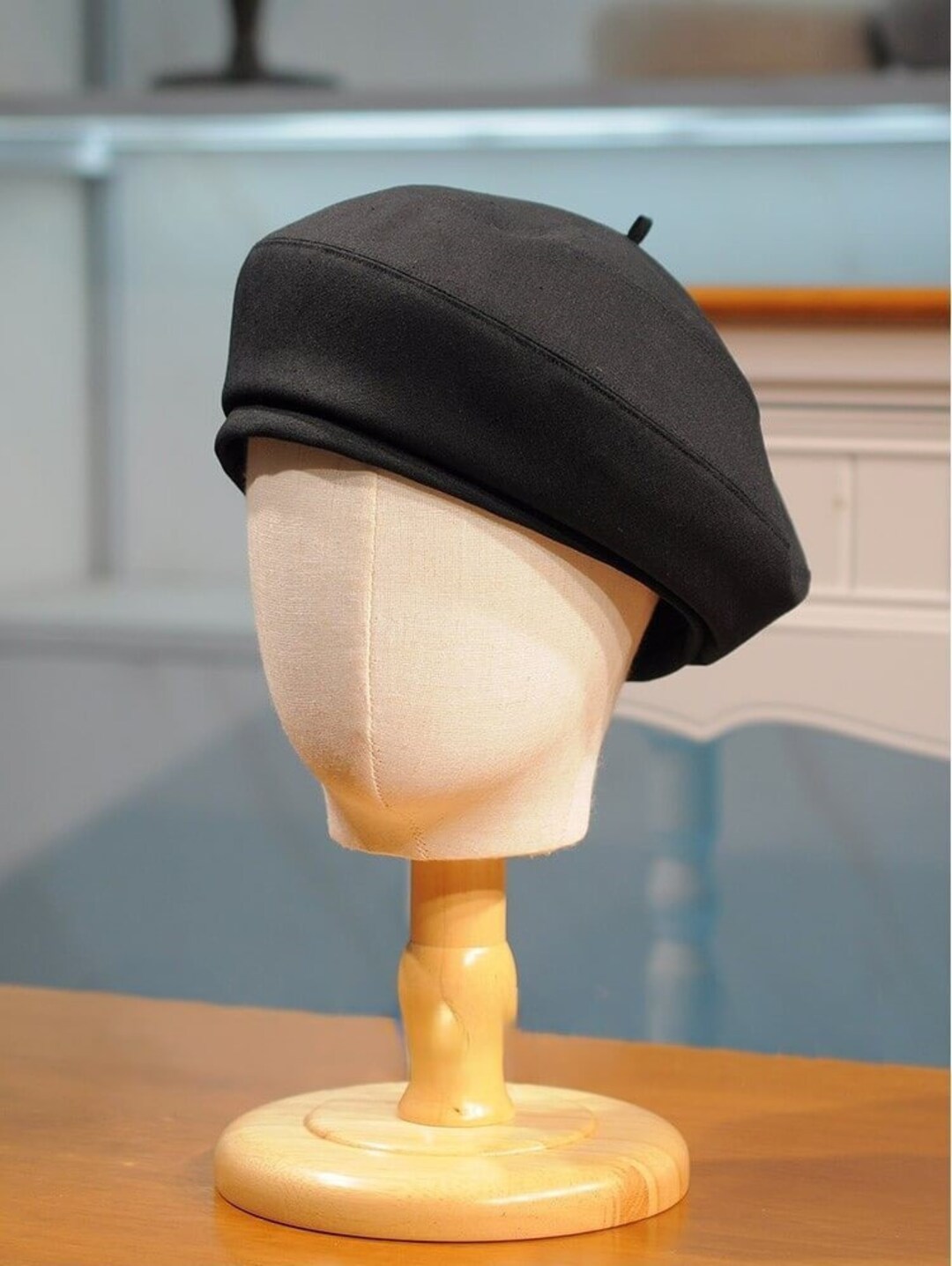 Linen Beret With Top Knot, Lightweight Beret, Summer Hat, Stylish Beret ...