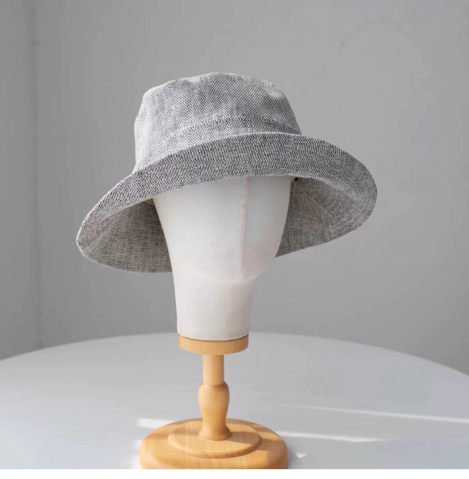 Custom Linen Bucket Hat, Large Size Bucket Hat, Bucket Hat for Women ...