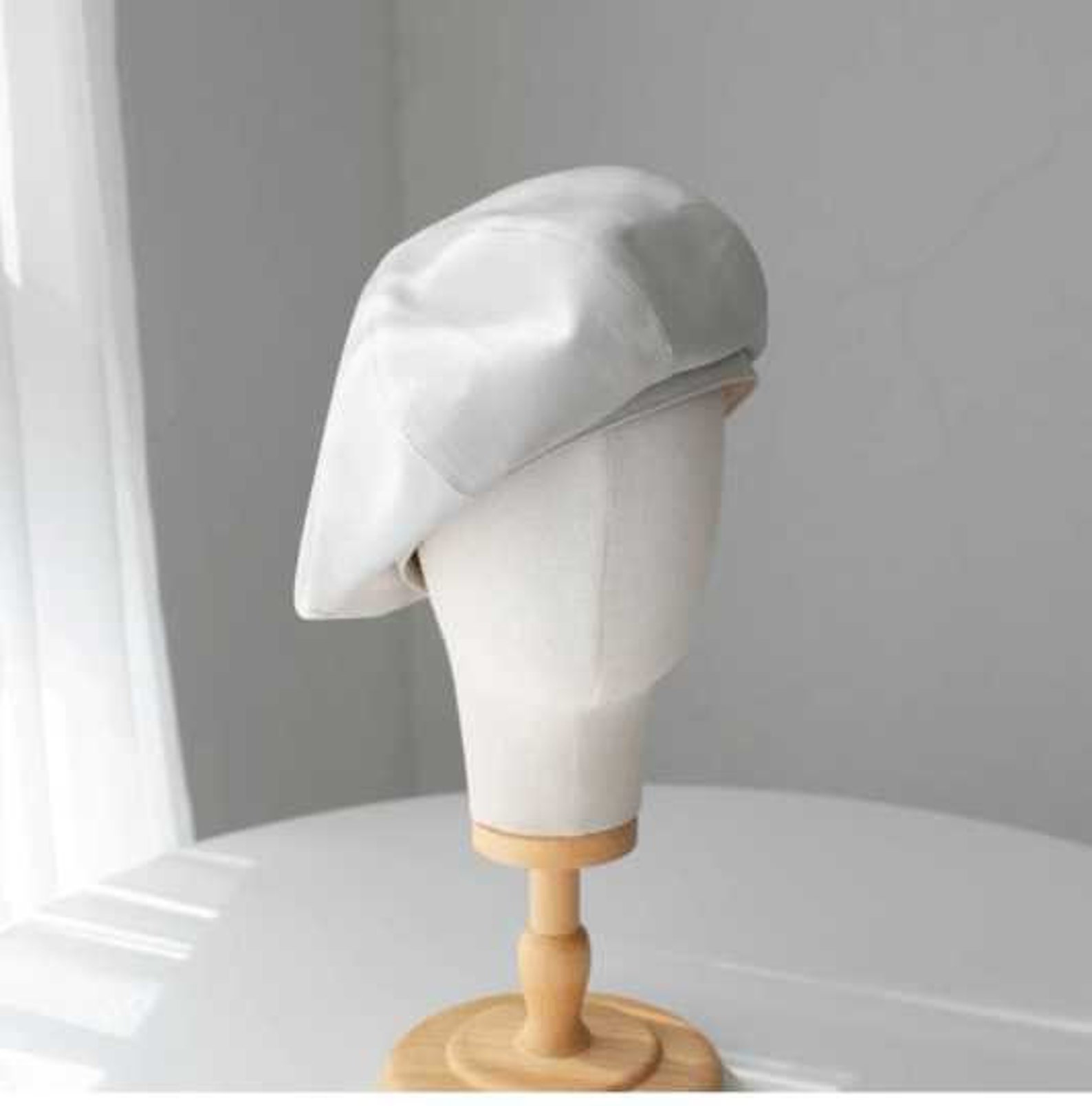 Custom Made Cotton Beret Hat for Standard/large Head, Oversized Cotton ...