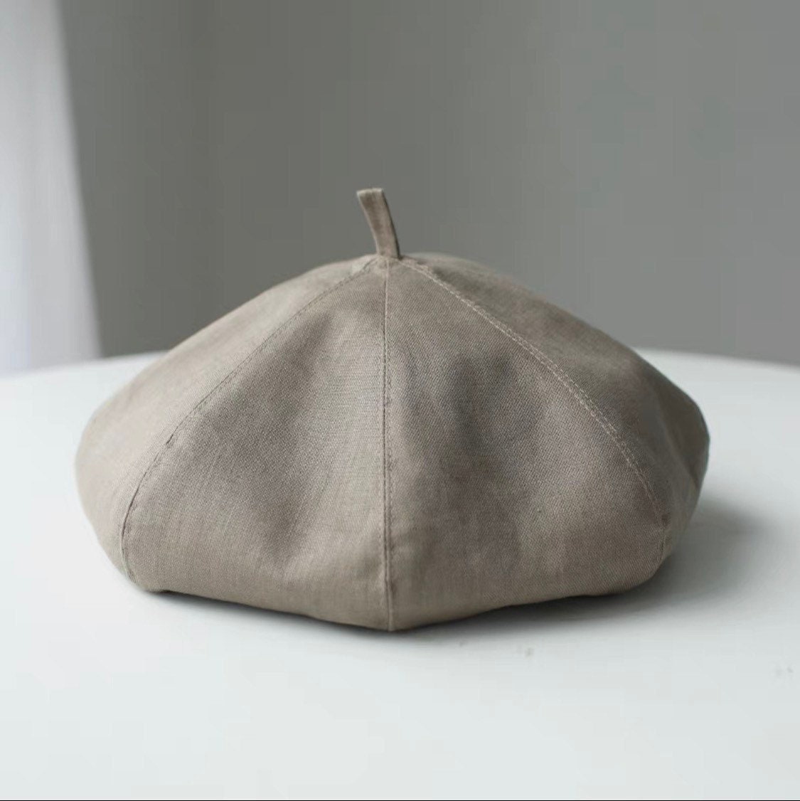 Oversized Spring Summer Beret for Men/women, 100% Linen Beret Hat ...