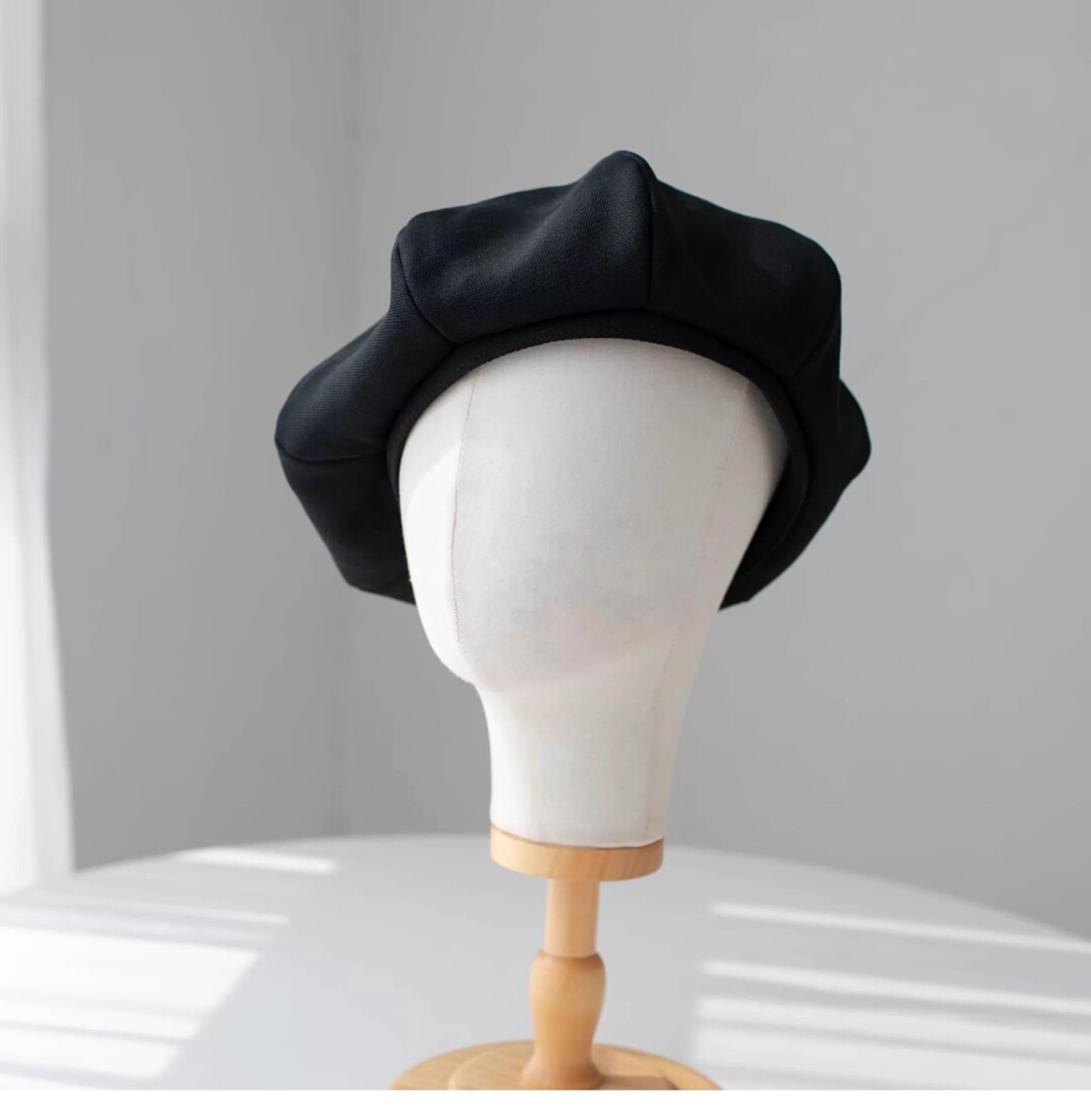 Extra Oversized Spring Summer Beret for Men/women, 100% Linen Beret Hat ...