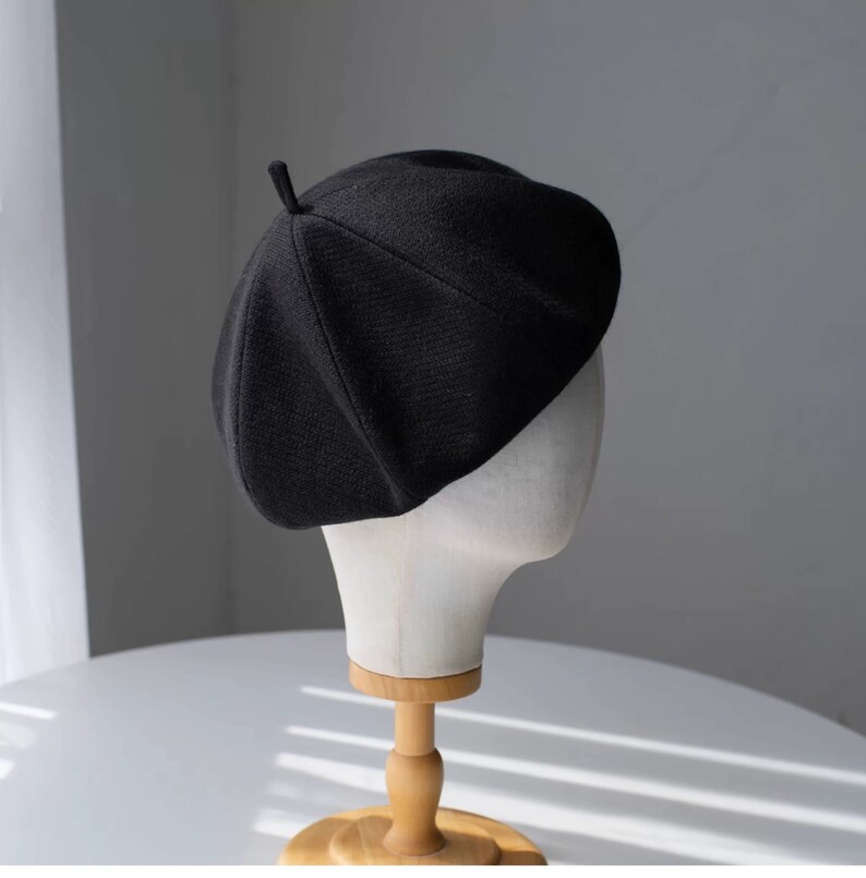 Oversize Wool Beret, Unisex Wool Beret, Beret for Large Noggin ...
