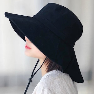Wide Brim Bucket Hat , Bucket Hat for Women, Sun Hat for Women Girl ...