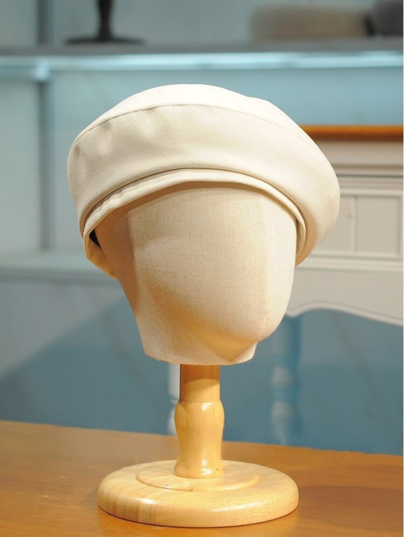 Linen Beret With Top Knot, Lightweight Beret, Summer Hat, Stylish Beret ...