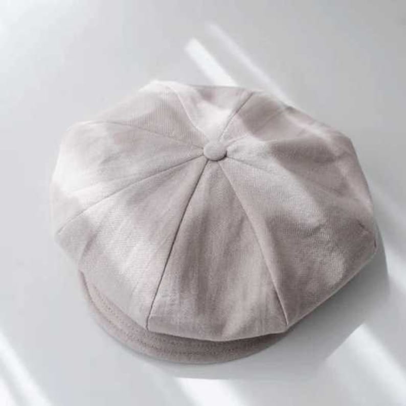 Custom Made Oversized Newsboy Hat, Slouchy Newsboy Cap, Oversized Linen ...